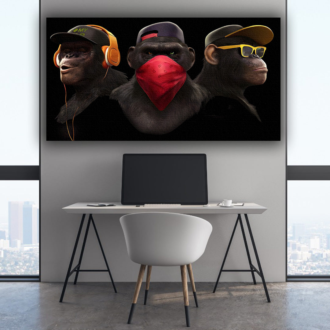 Legendary Monkeys Wandbild Next Level Canvas