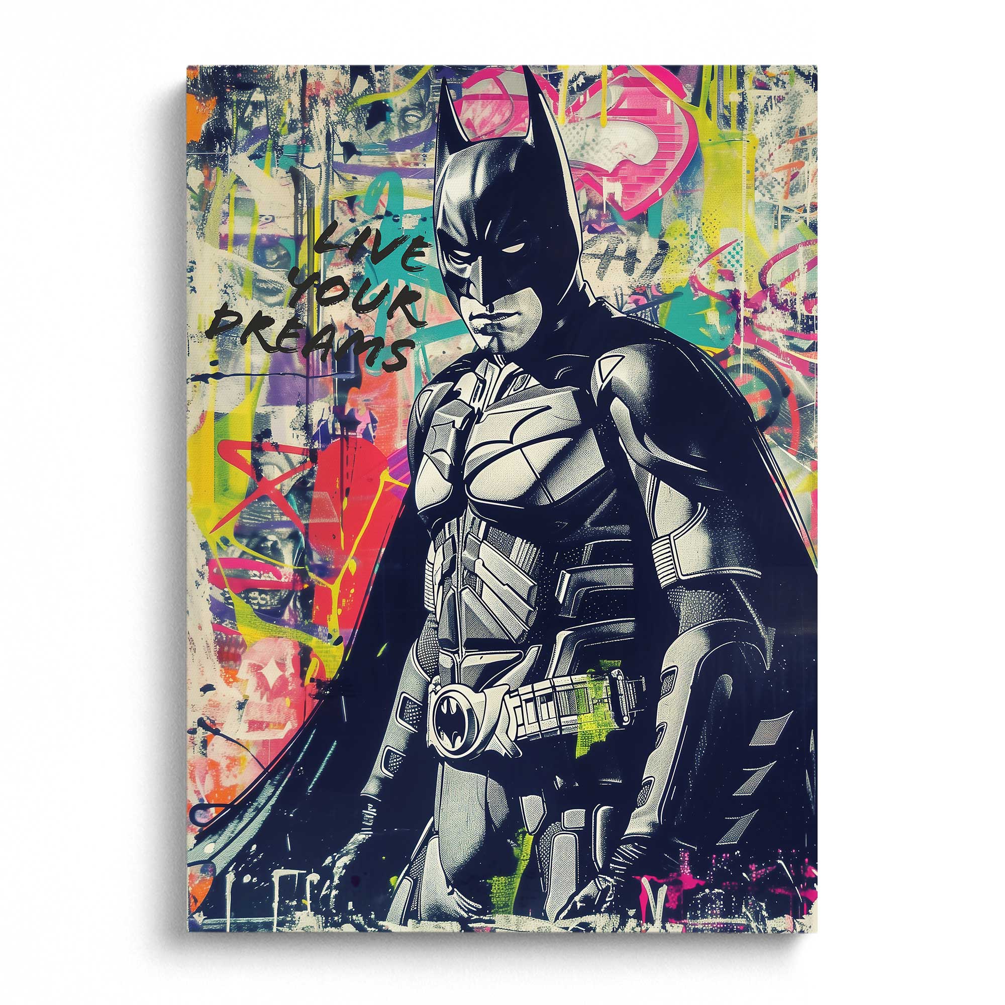 Follow your Dreams Batman - Wandbild auf Leinwand & Acrylglas