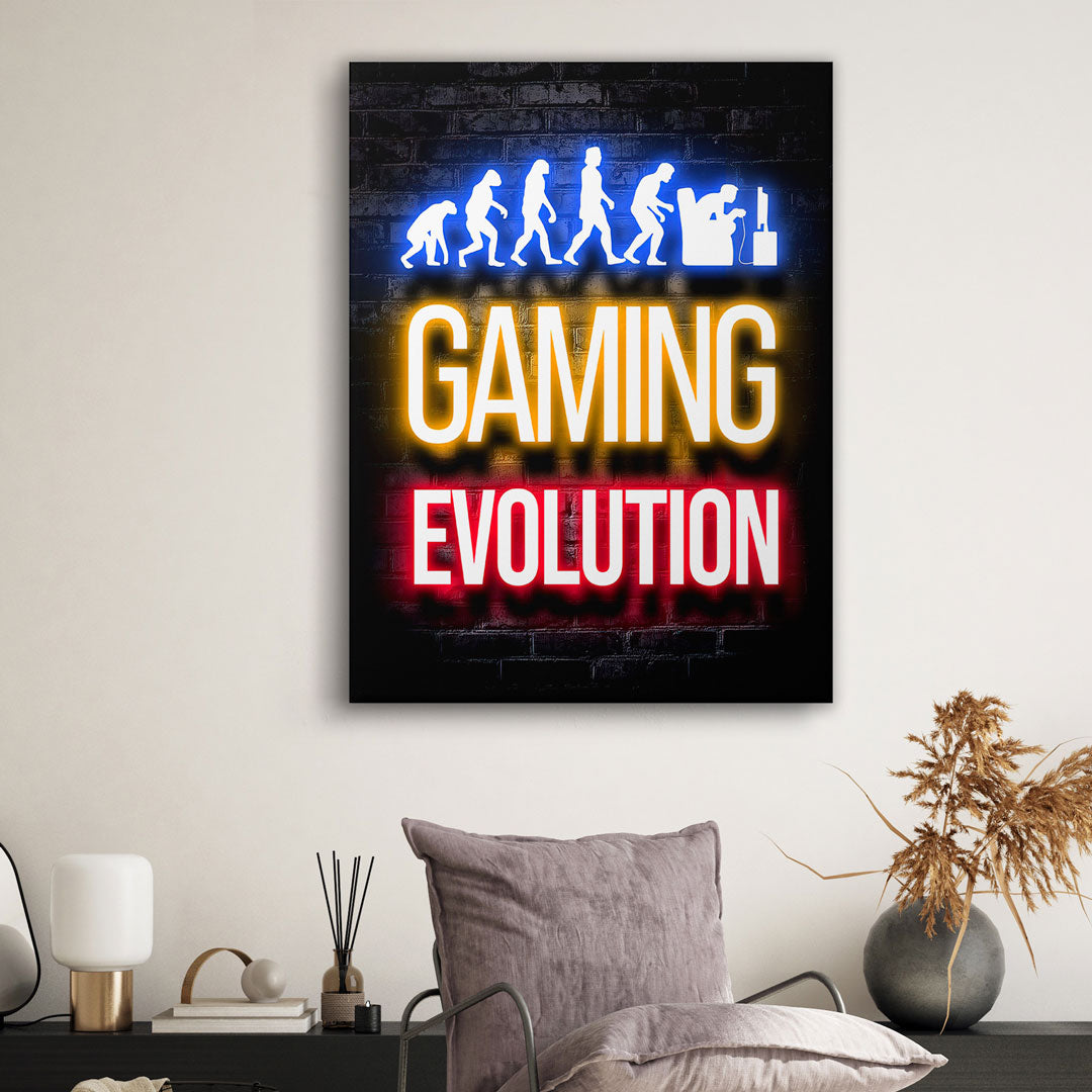 "Gaming Evolution" - Wandbild | Next Level Canvas