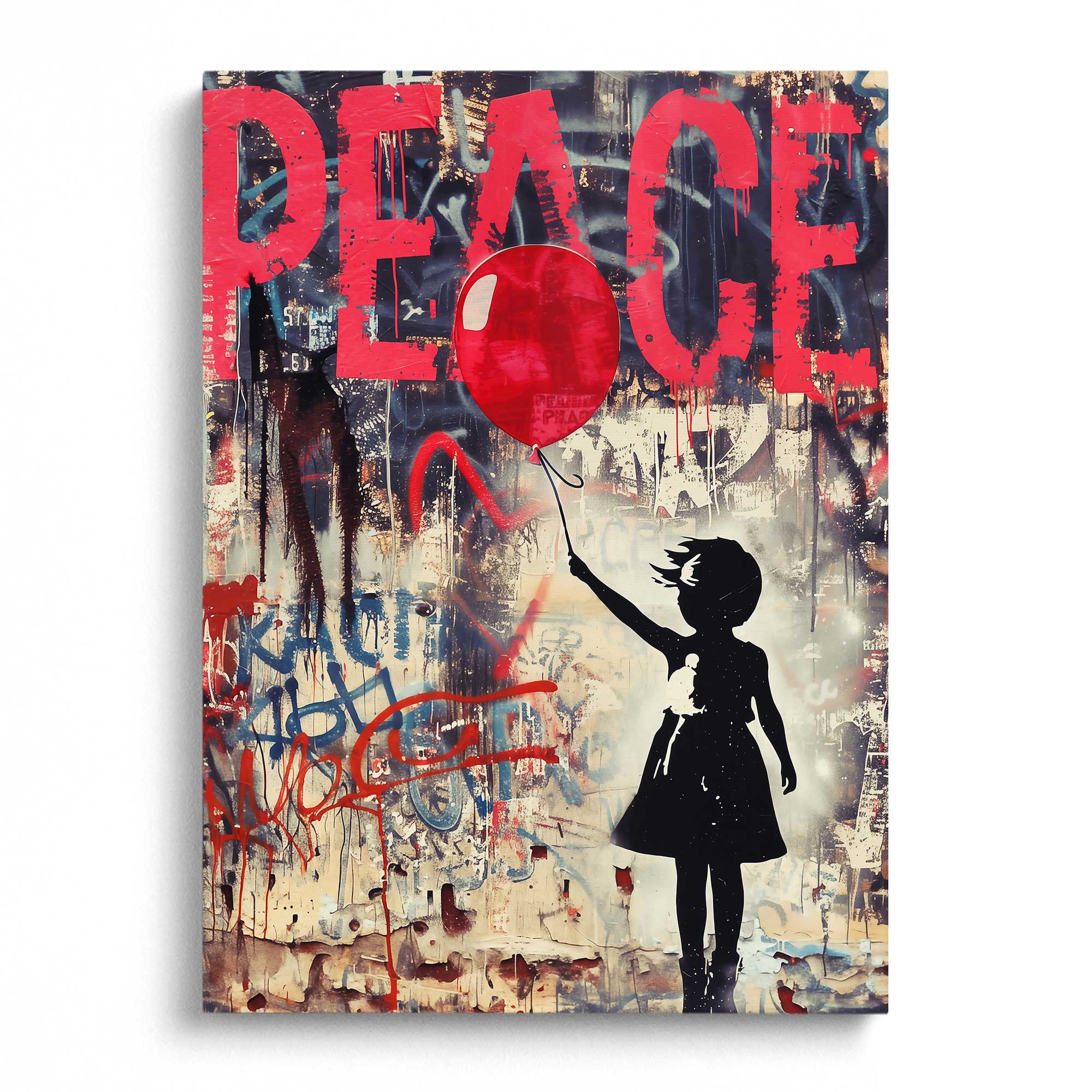 Girl with Peace Banksy » Wandbild günstig online bestellen