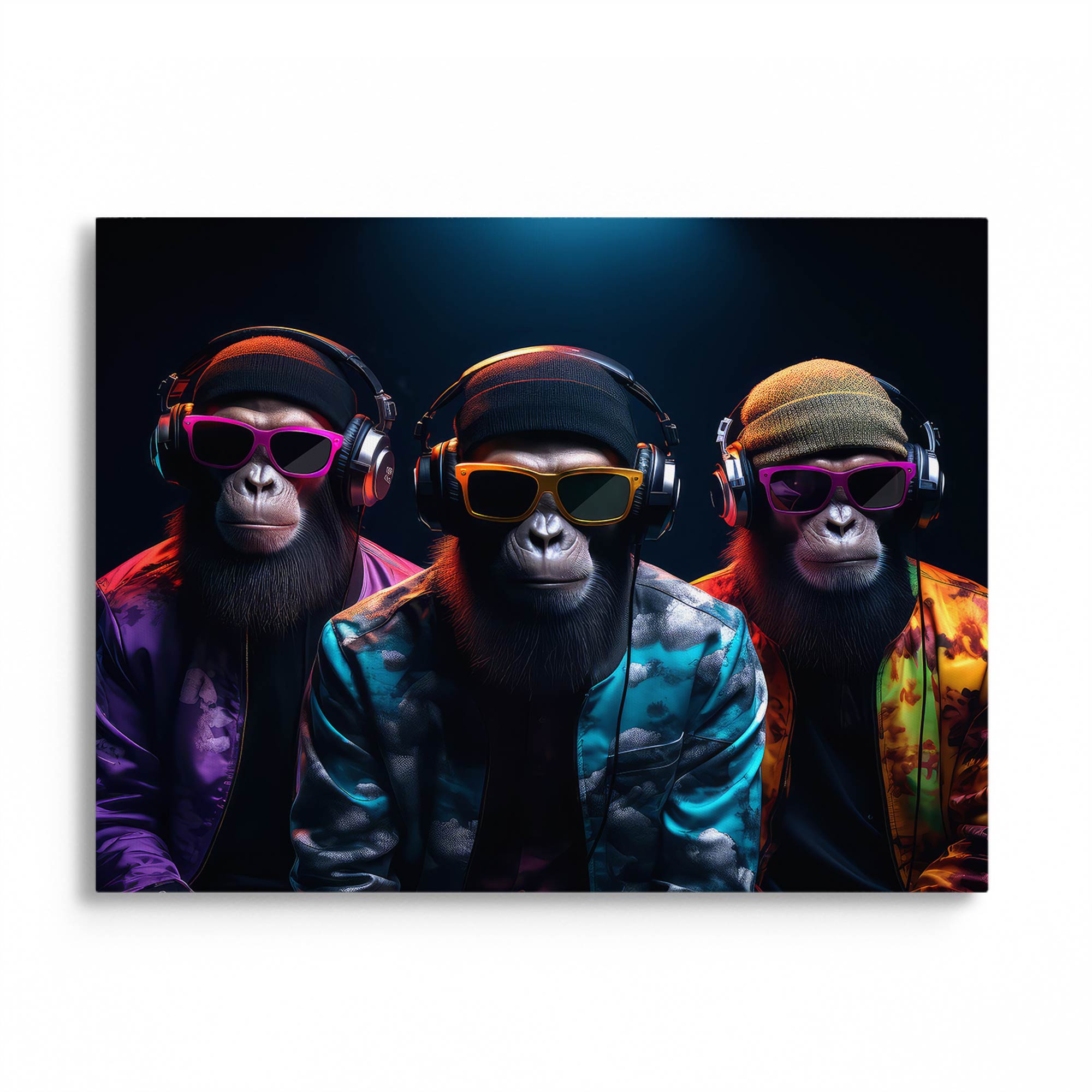 Three Cool Monkeys » Wandbild günstig online bestellen