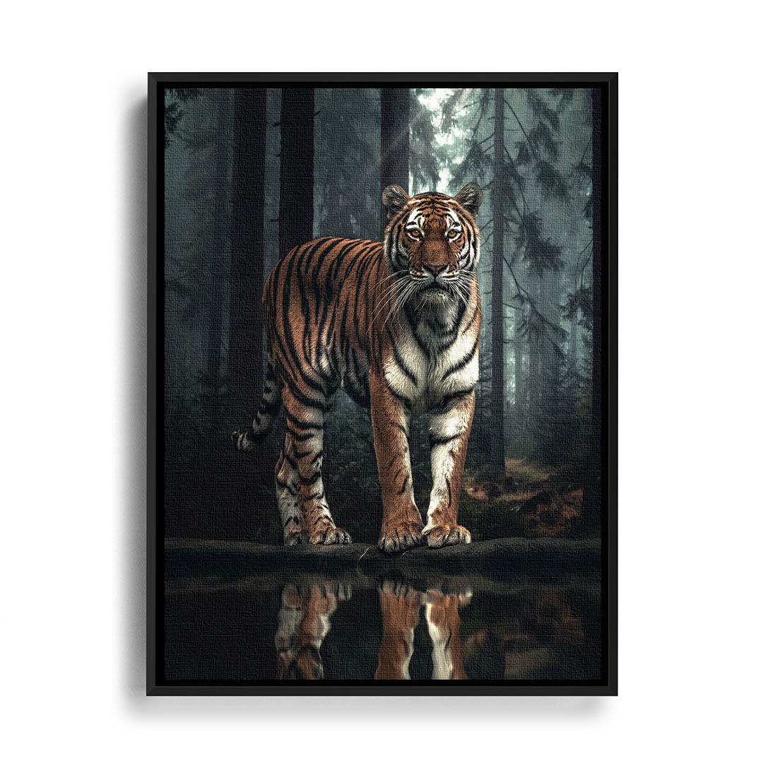 "Tiger in the Woods" - Wandbild | Next Level Canvas