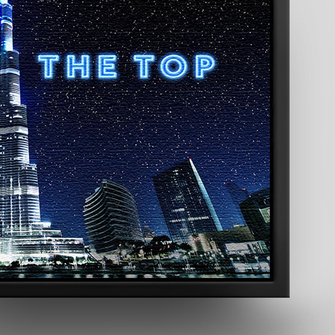 "Next Stop The Top" - Wandbild | Next Level Canvas