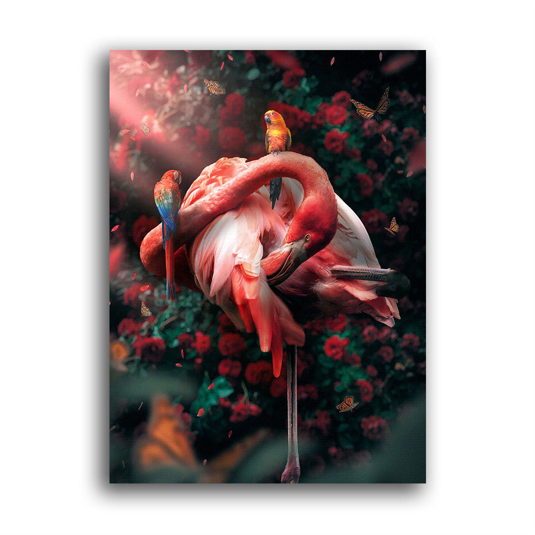 "Funky Flamingo" - Wandbild | Next Level Canvas