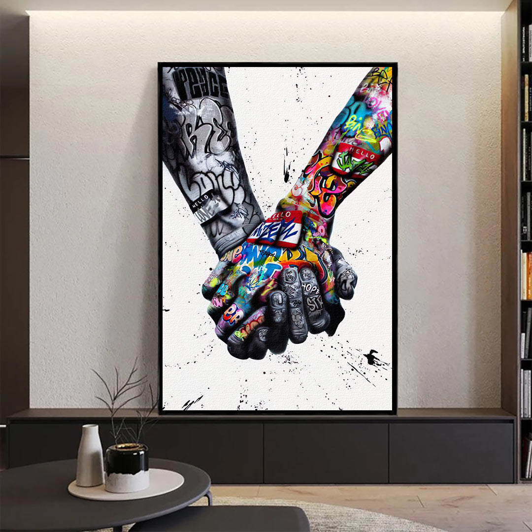 "Graffiti Hands" - Wandbild | Next Level Canvas