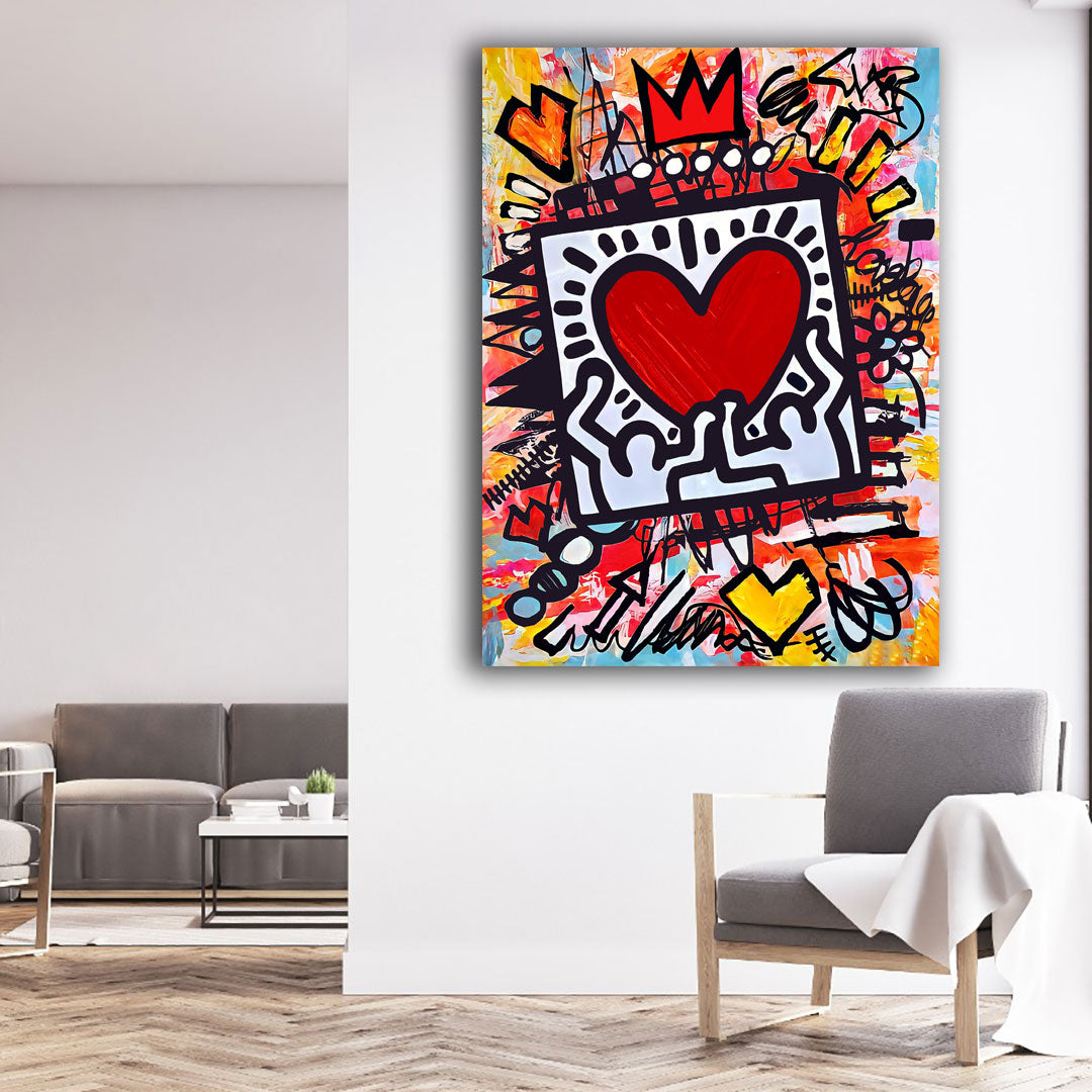 "Heart Vibes" - Wandbild | Next Level Canvas